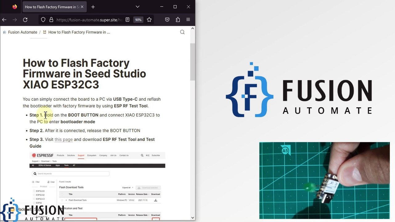 How to Flash Factory Firmware in Seeed Studio XIAO ESP32C3 | ESP32 | IoT | IIoT | - video ...