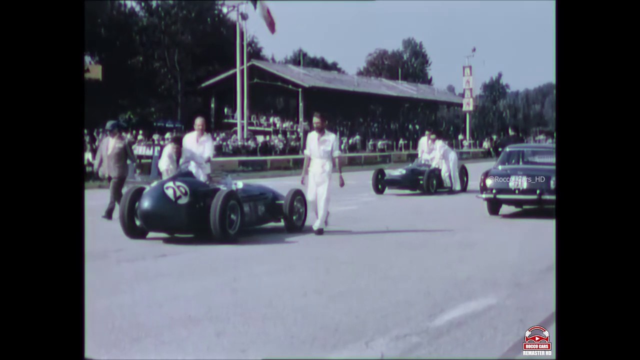 [HQ] F1 1959 Italian Grand Prix (Monza) Moss, Hill, Brabham [REMASTER ...
