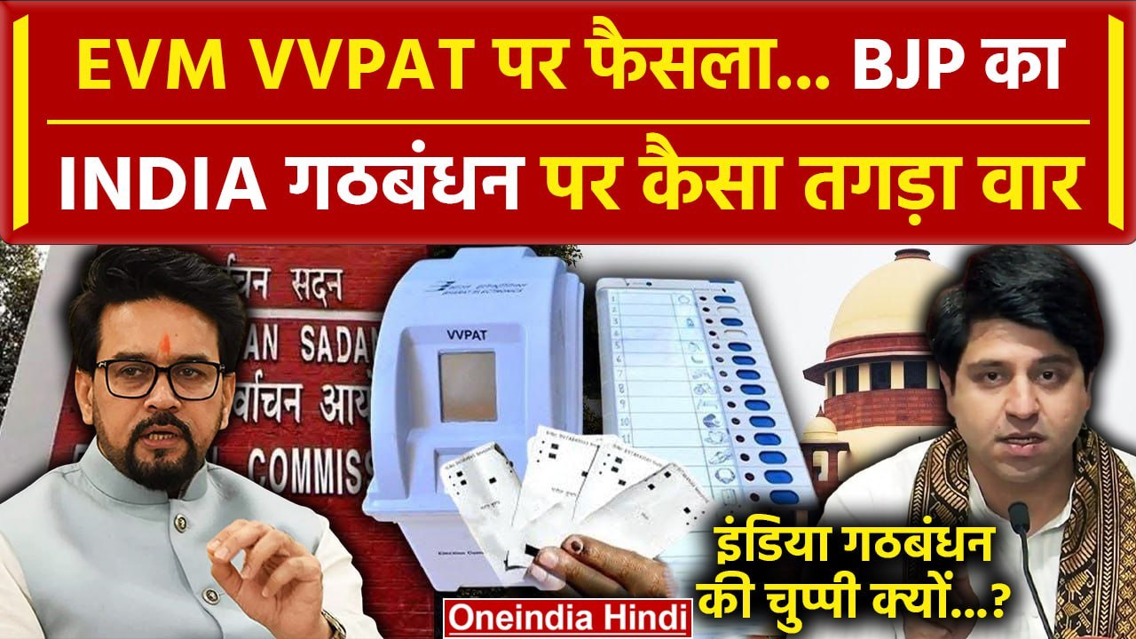 EVM VVPAT पर Supreme Court का फैसला BJP का वार| Election Commission | Mehmood Pracha |वनइंडिया ...
