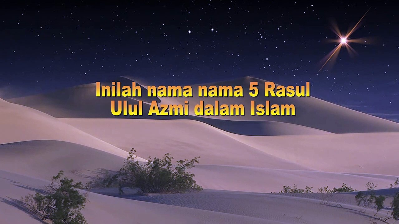Tahukah Kalian Siapa Saja 5 Rasul Ulul Azmi Dalam Islam ? - Video ...