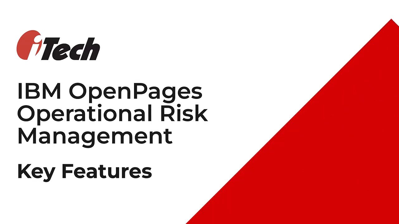 IBM Openpages Operational Risk Management - video Dailymotion