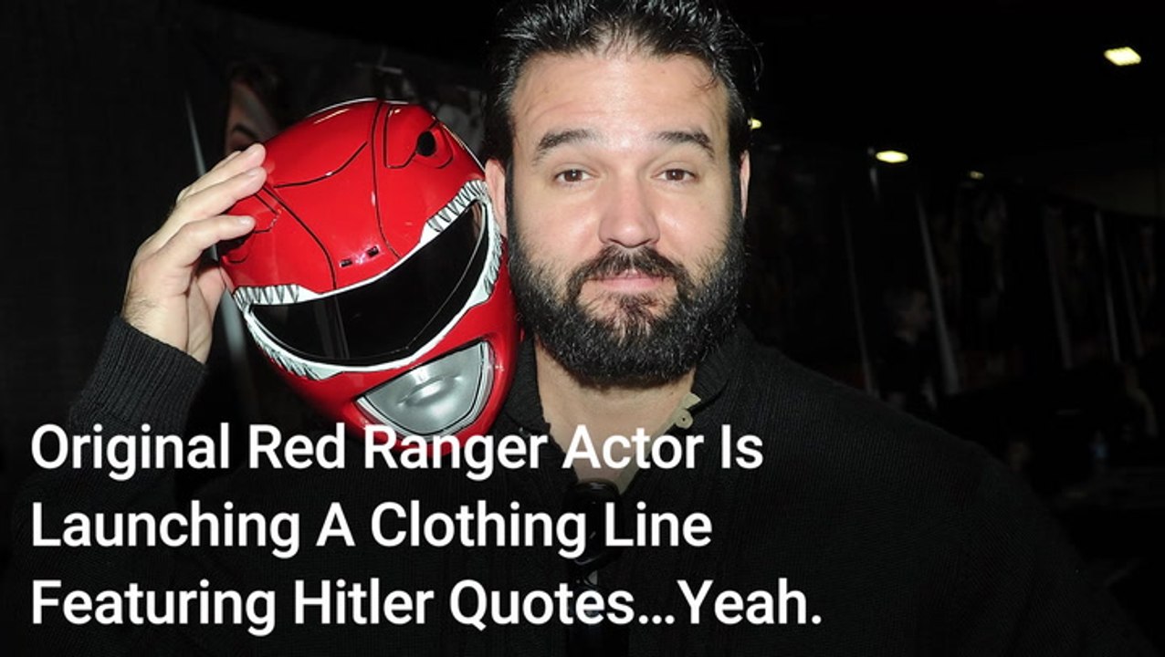 Power Rangers' Original Red Ranger Actor Is Launching A Clothing Line ...