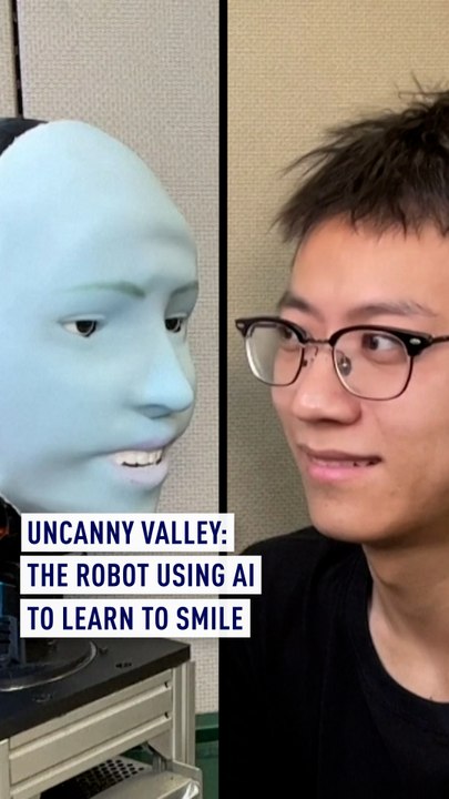 Uncanny valley: the robot using AI to learn to smile - video Dailymotion