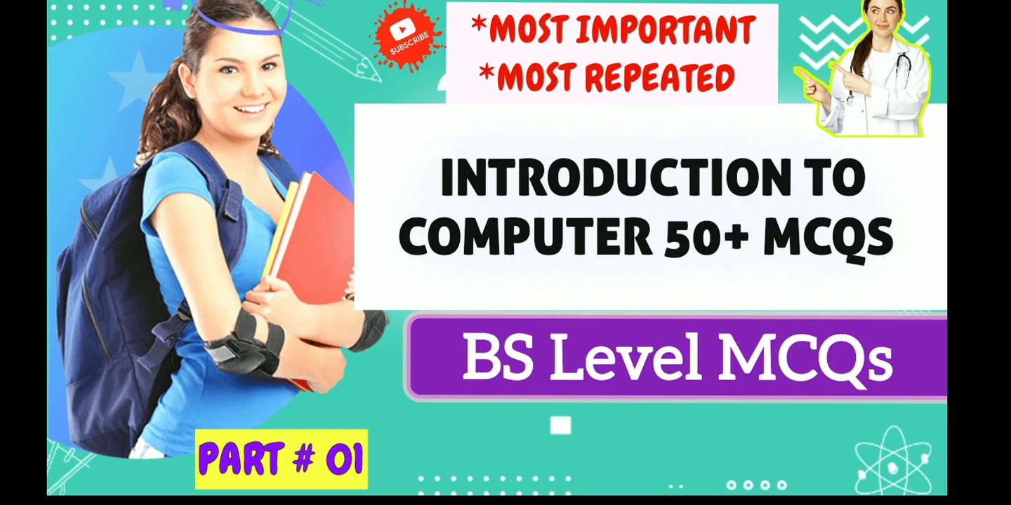 Introduction to Computer BS Level MCQs _Computer Science Exam Prep _KMU Computer Past Paper 50 ...