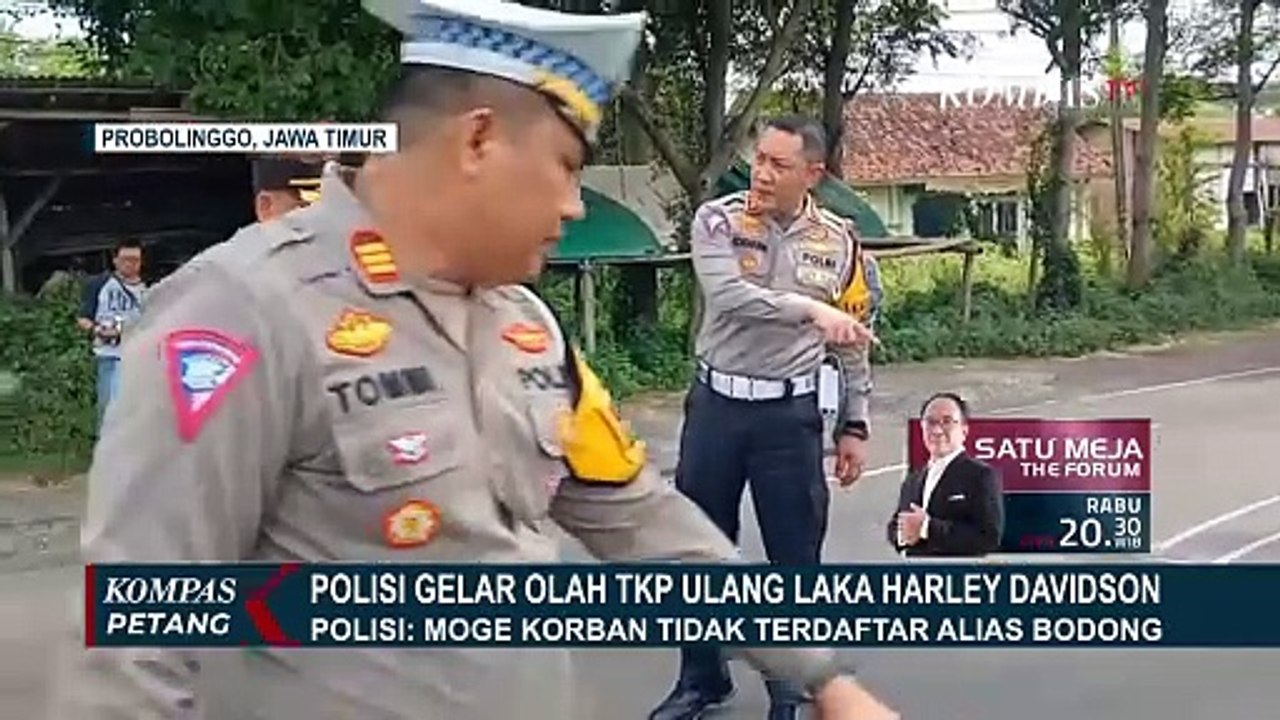 Olah TKP Ulang Laka Harley Davidson Tewaskan Suami-Istri, Polisi: Moge Korban Tak Terdaftar ...