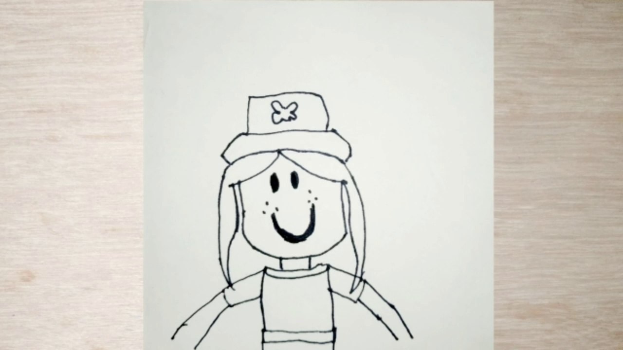 How to draw Roblox Girl Avatar - video Dailymotion