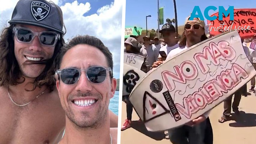 San Miguel locals host 'paddle out' vigil for slain Perth brothers ...