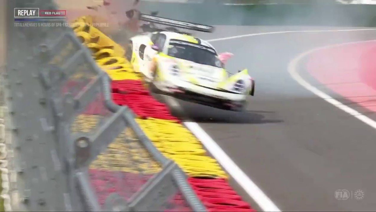 WEC 6H Spa 2024 Qualifying Malykhin Huge Crash - Vidéo Dailymotion