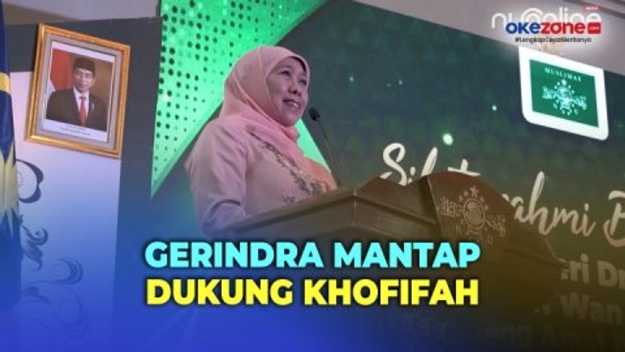 Gerindra Mantap Dukung Khofifah Maju di Pilgub Jatim - video Dailymotion