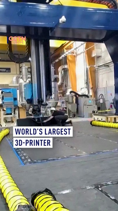 See the world’s largest 3D printer in action - video Dailymotion