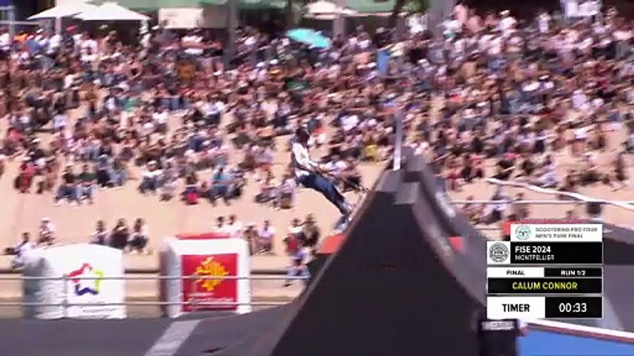 Calum Connor - 3rd place World Skate Scootering Pro Tour Park # ...