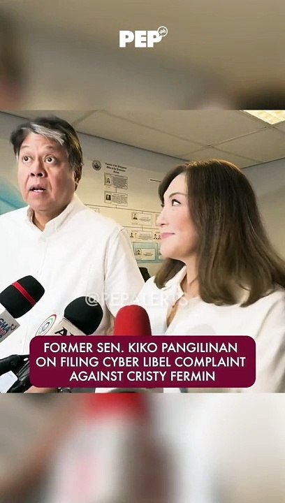 Kiko Pangilinan on filing cyber libel case against Cristy Fermin - video Dailymotion