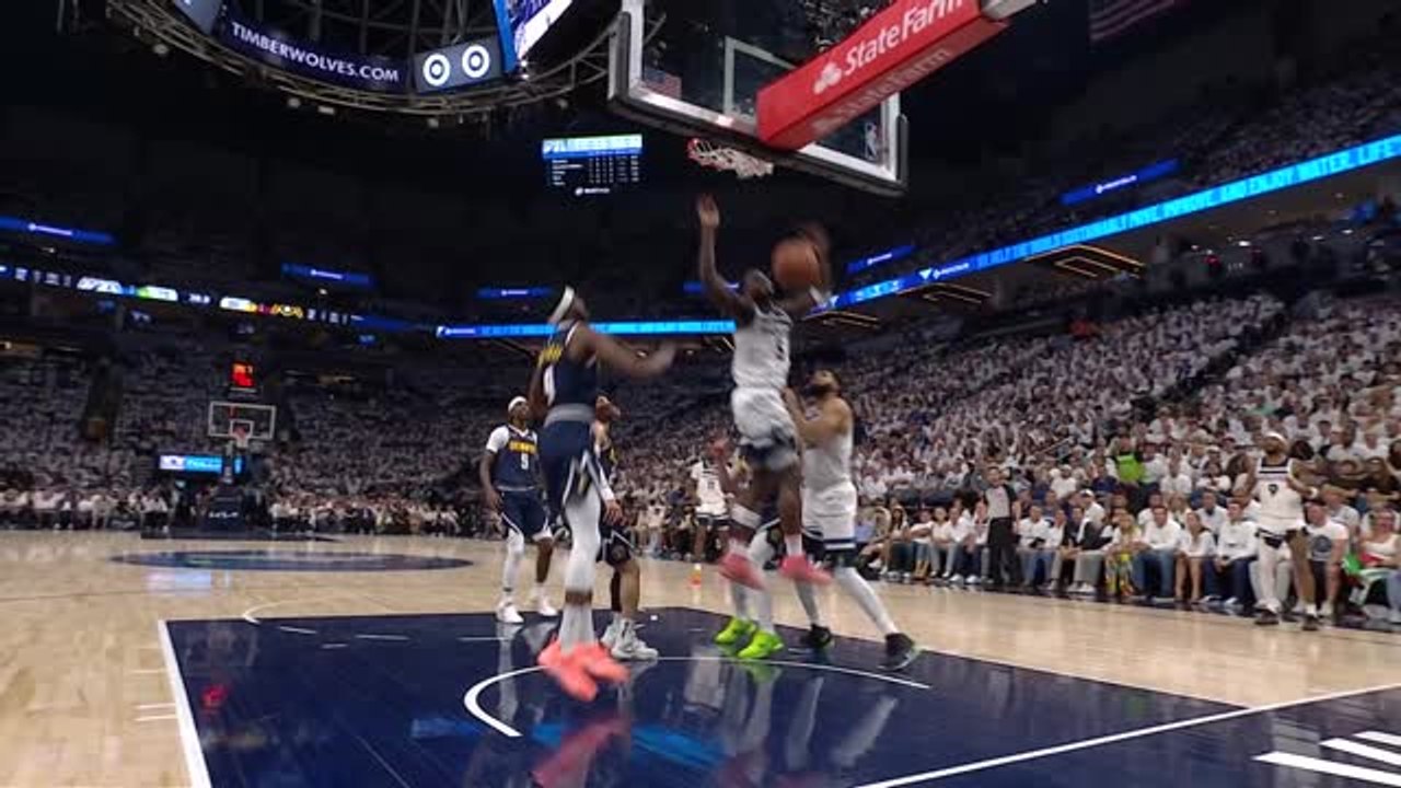 Anthony Edwards explodes for ferocious dunk - video Dailymotion