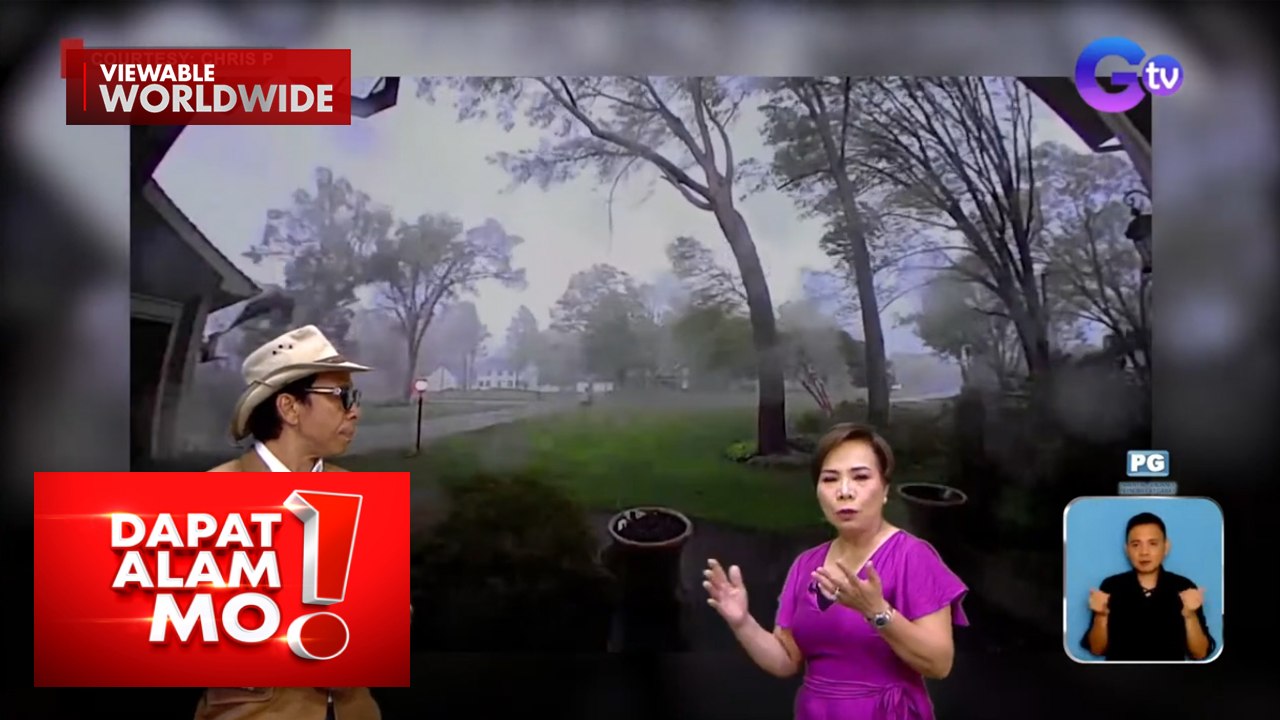 Pamilya sa Amerika, nakaligtas sa pagtama ng buhawi | Dapat Alam Mo! - video Dailymotion