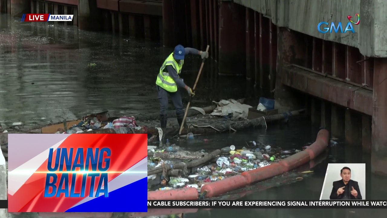 Mga kanal na nagsisilbing daluyan ng tubig sa Metro Manila, nililinis ...