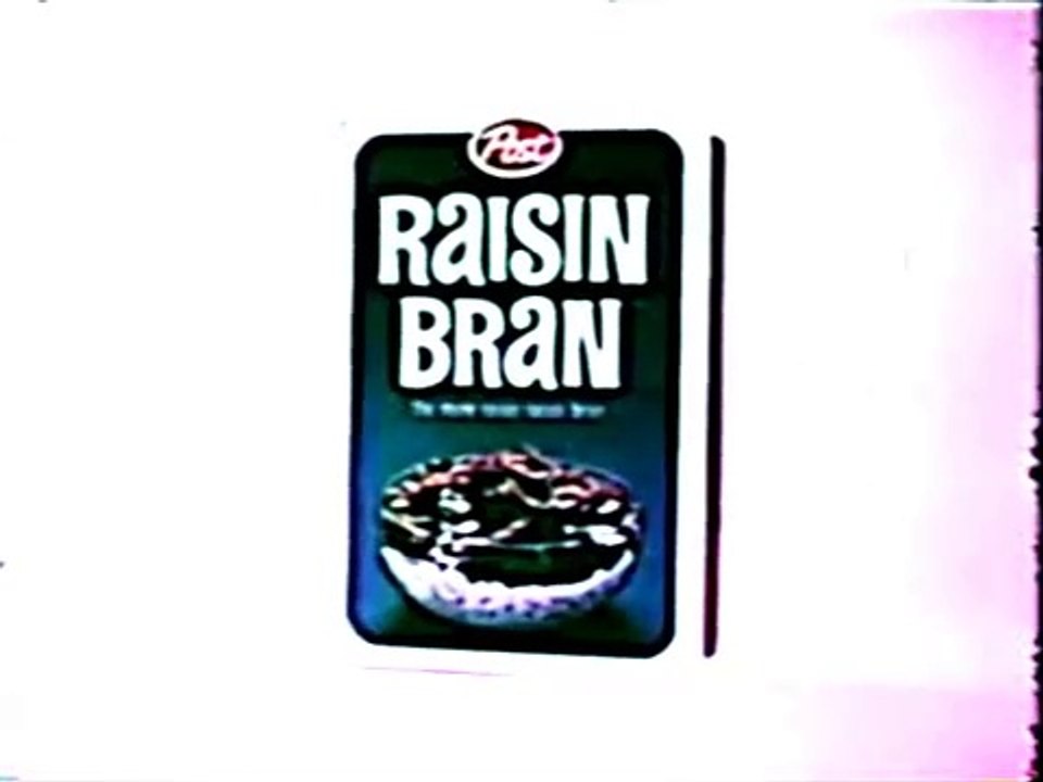 1960s Post Raisin Bran - raisins portrayed by HUMANS TV commercial ...