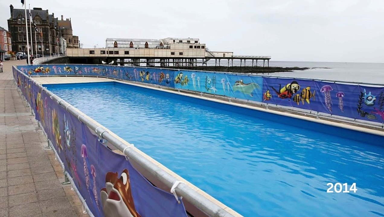 Aberystwyth paddling pool's fall from grace - video Dailymotion