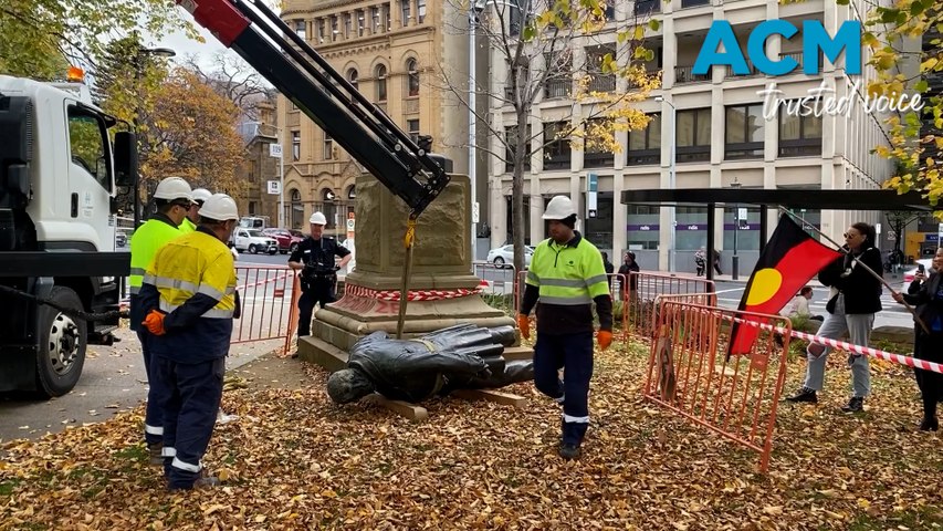 Statue of controversial Tasmanian colonial premier toppled | The ...