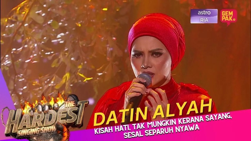 ALAMI MASALAH TEKNIKAL, DATIN ALYAH TETAP TENANG | THE HARDEST SINGING ...