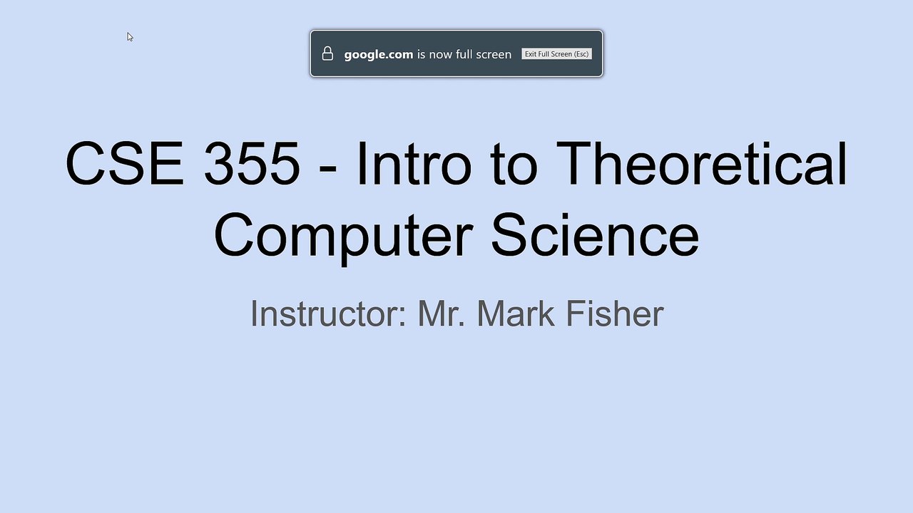 CSE 355 - Intro Summer 2024 Hybrid - video Dailymotion