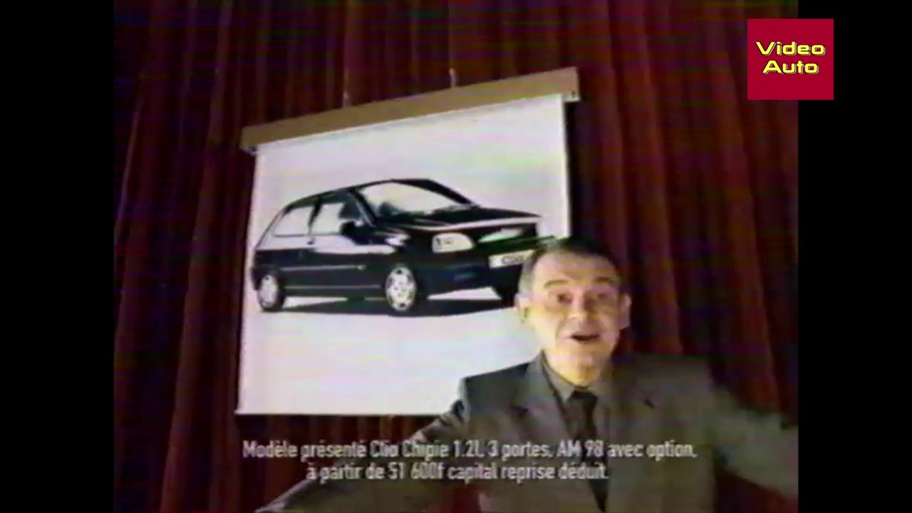 Publicité Renault Clio Chipie (1998) - Vidéo Dailymotion