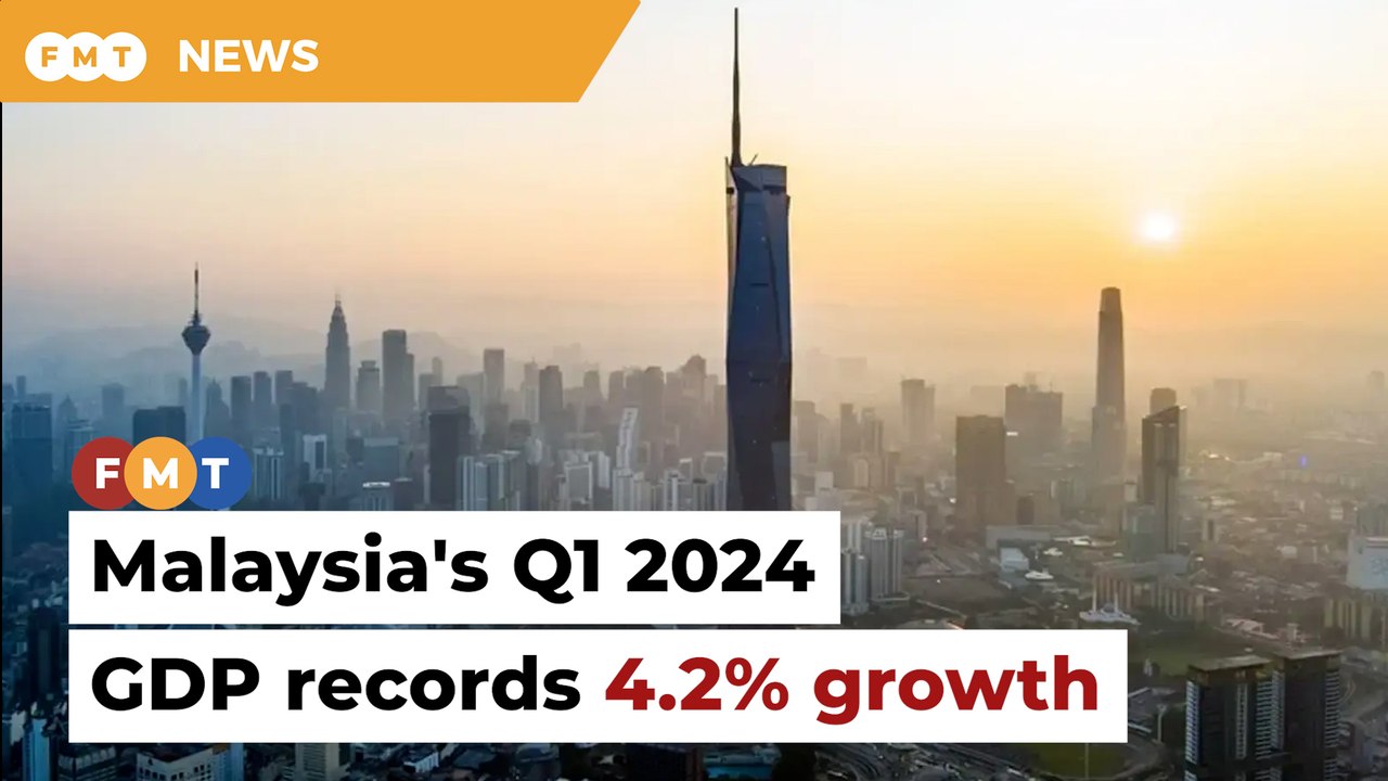 Malaysia records 4.2% GDP growth for Q1 2024 - video Dailymotion