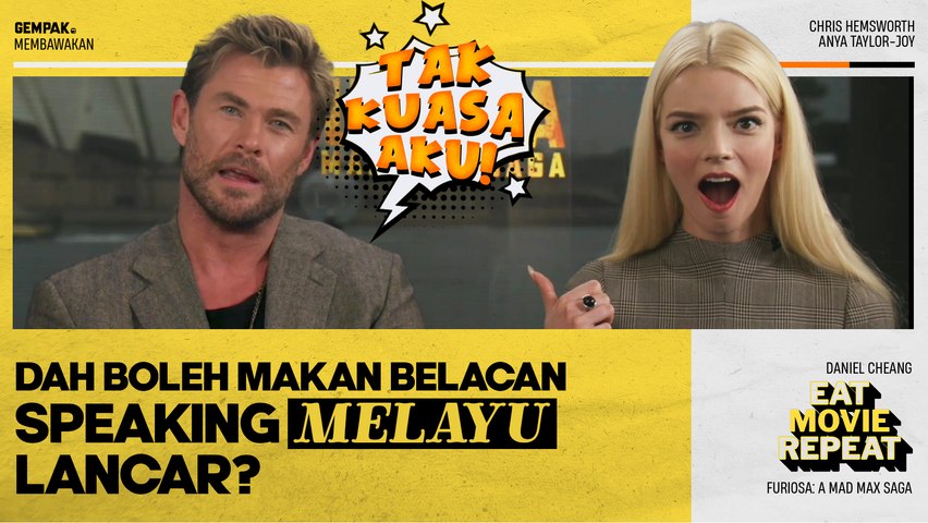 Chris Hemsworth & Anya Taylor Joy Dah Boleh Makan Belacan? | Eat, Movie ...