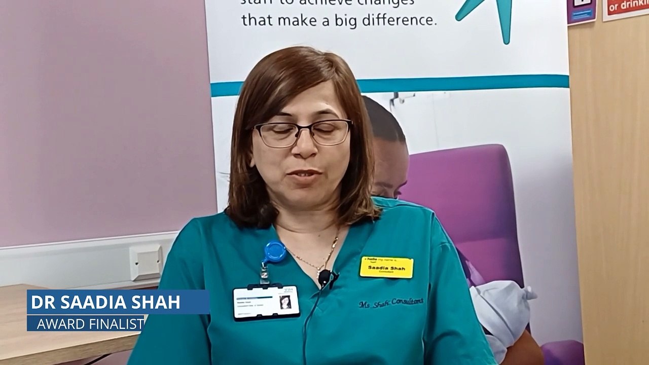 Dr Saadia Shah is one of five to be shortlisted for the Medway hospital ...