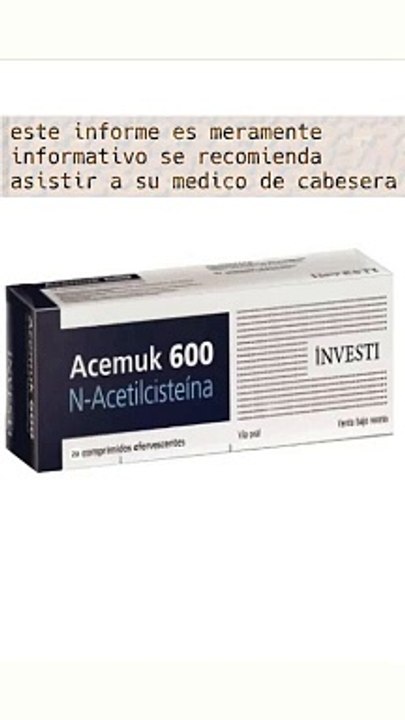 Acemuk 600 N-Acetilcisteína: Guía de Dosificación y Uso - Vídeo Dailymotion