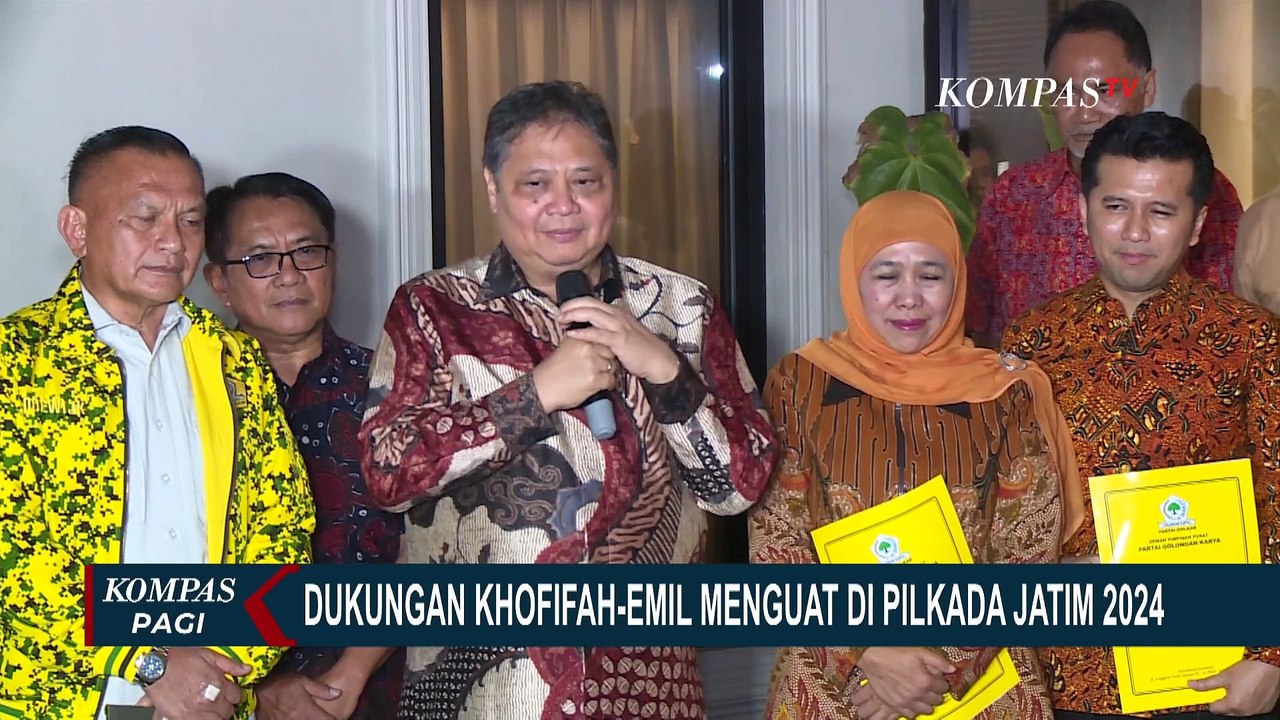 5 Parpol Nyatakan Dukung Khofifah-Emil di Pilgub Jatim - Video Dailymotion