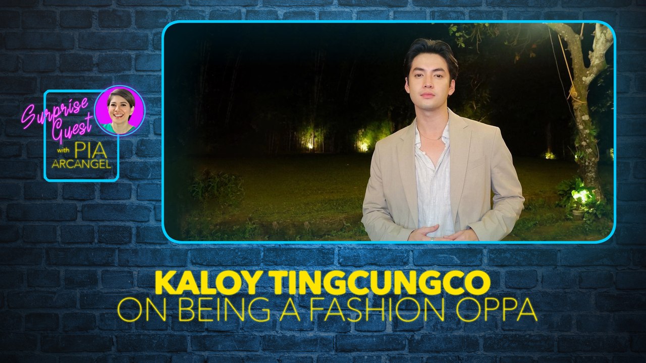 Kaloy Tingcungco sa pagiging fashion oppa | Surprise Guest with Pia Arcangel - video Dailymotion