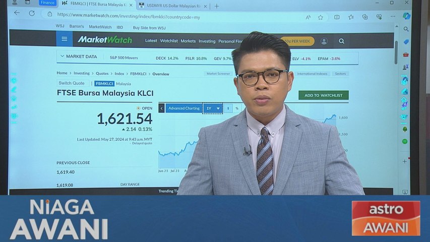 Niaga AWANI: [Data & Statistik] Prestasi Bursa Malaysia setakat 27 Mei 2024 | Astro Awani