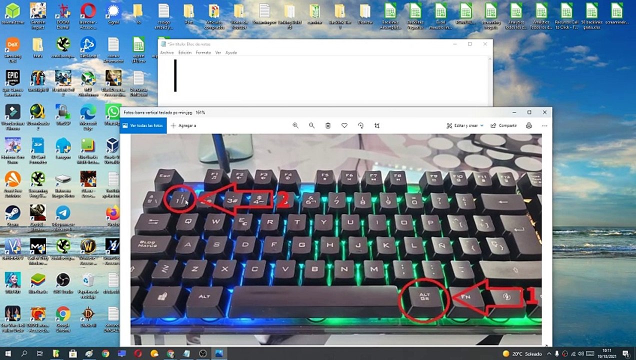Como HACER el SIGNO de BARRA VERTICAL en MI TECLADO FÁCIL y RÁPIDO ...
