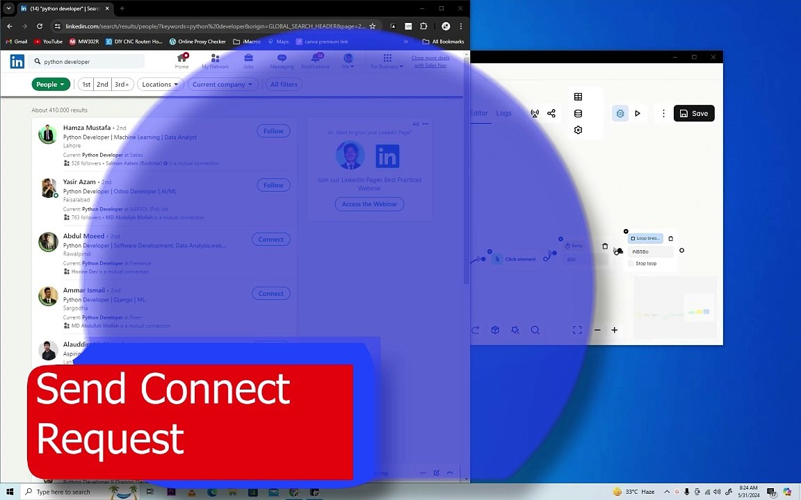 LinkdIn Auto Request Sender | Automa - video Dailymotion
