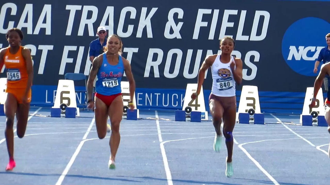 McKenzie Long runs 10.92 in 100m at 2024 NCAA East First Round - video ...