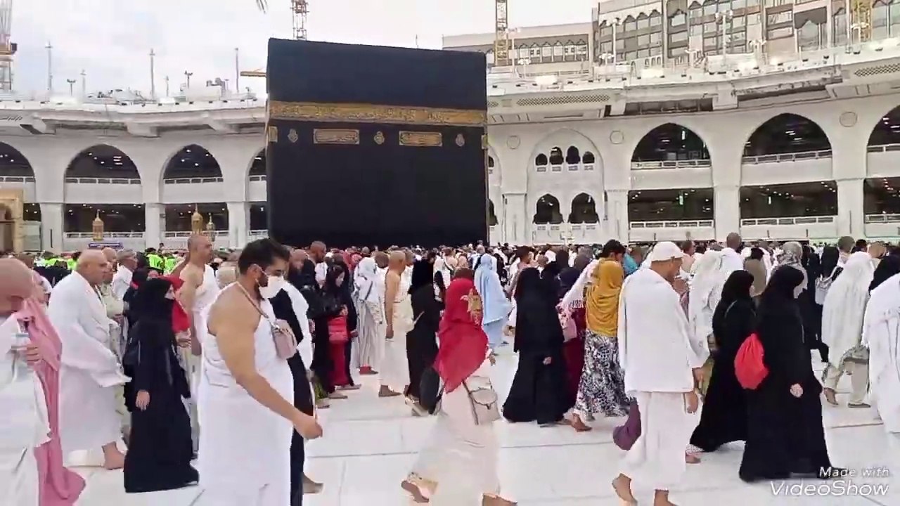 Tawaf ki feeling with Kaba just Infront _ Cloud view of Mataf _ Asr k waqt _ Haram Makkah ️ ...