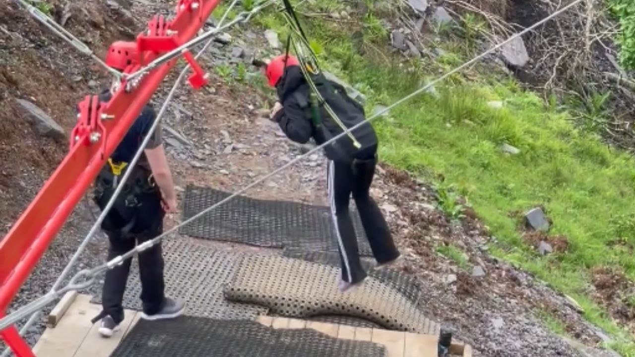 High-flying comedy: Daughter reacts to her mom's high-wire struggles ...