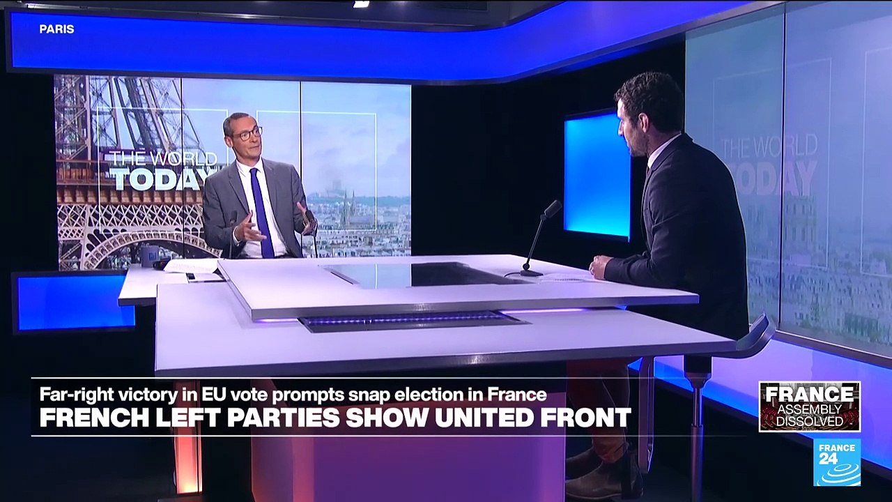 French left-wing parties pledge to team up for snap elections - video ...