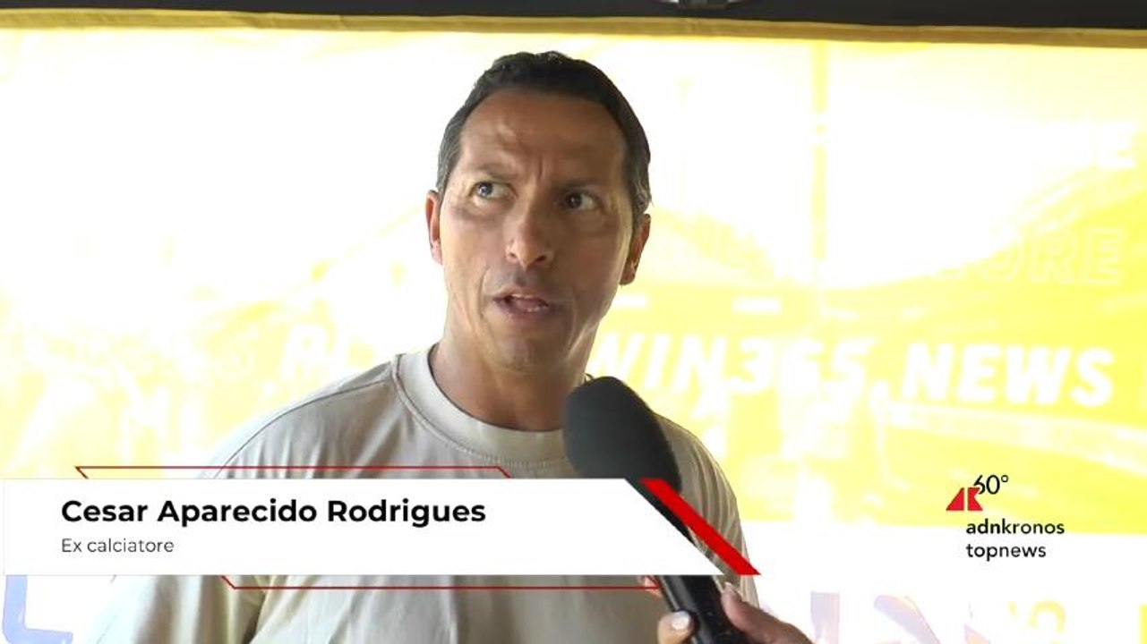 Cesar Aparecido Rodrigues in campo all’Arechi di Salerno, in occasione ...