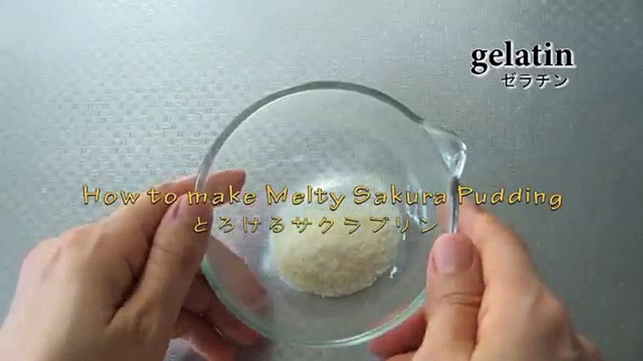 How to make Melty Sakura Pudding【1 Minute Cooking】 - video Dailymotion