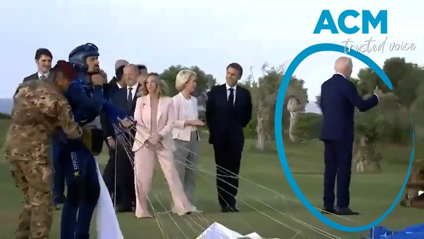 US President Joe Biden 'wanders off' from G7 summit leaders | The ...