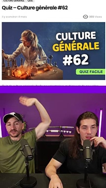 QUIZZ CULTURE G ! Episode 200 ! (Vidéo exclusive dailymotion) - Vidéo ...