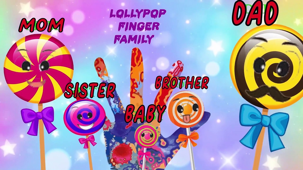 Lollipop Finger Family Song |finger family|kindergarten learning ...