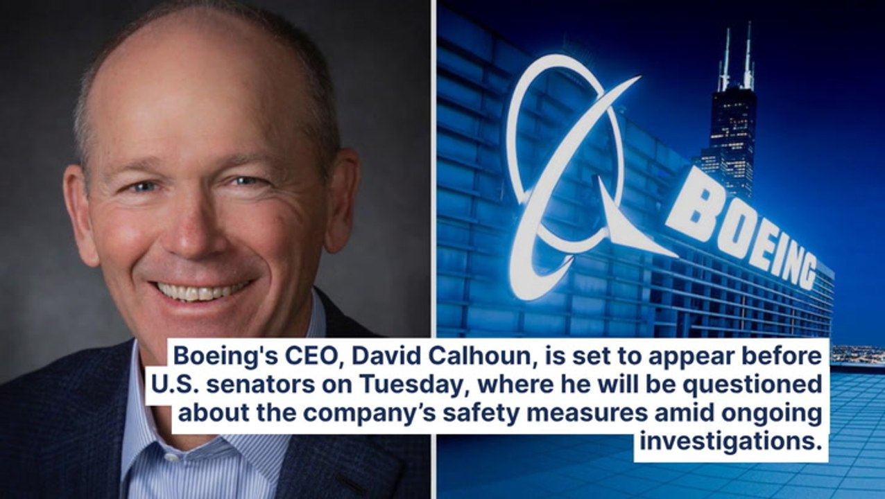 Boeing's CEO David Calhoun To Face US Senators' Questions On Plane ...