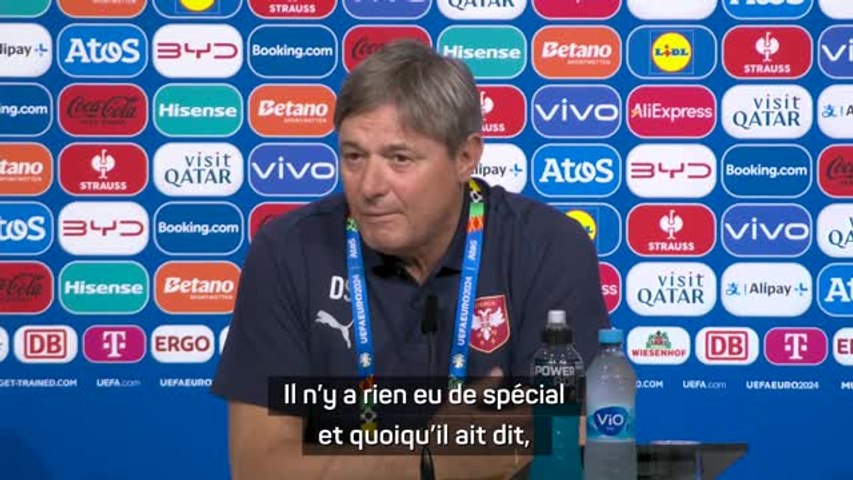 Serbie : Dragan Stojkovic - "Dusan Tadic s'est excusé, il faut passer à ...