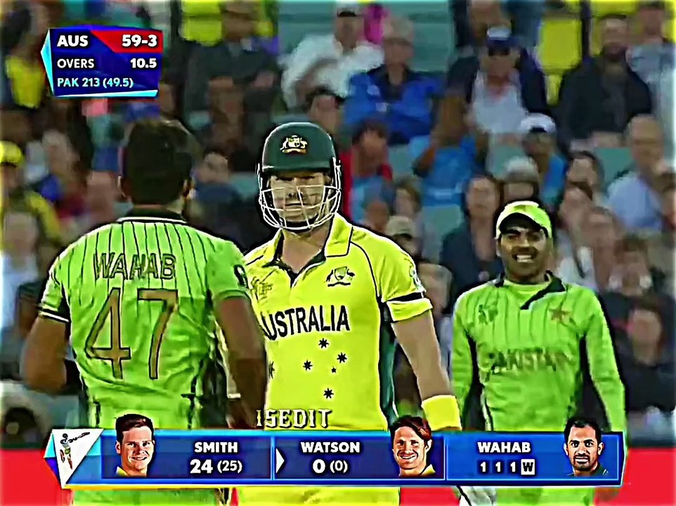 Wahan Riaz Vs Shane Watson ICC WC 2015 - video Dailymotion