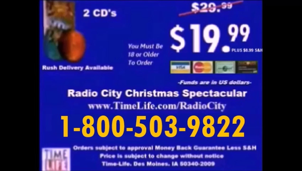 Time Life Radio City Christmas Spectacular Commercial｜2008 - video ...