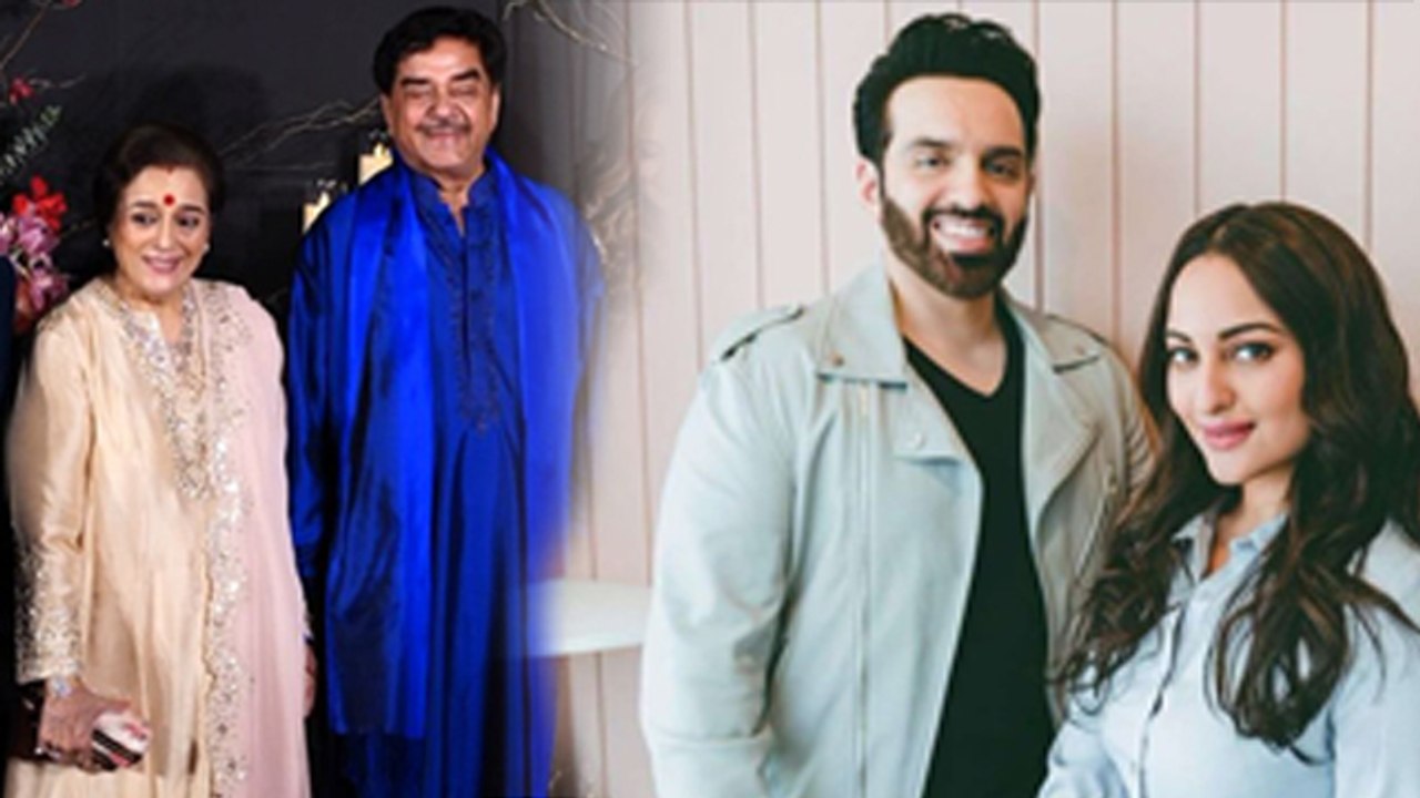 Sonakshi Sinha Wedding Reception Family Photo में Brothers Luv And Kush ...
