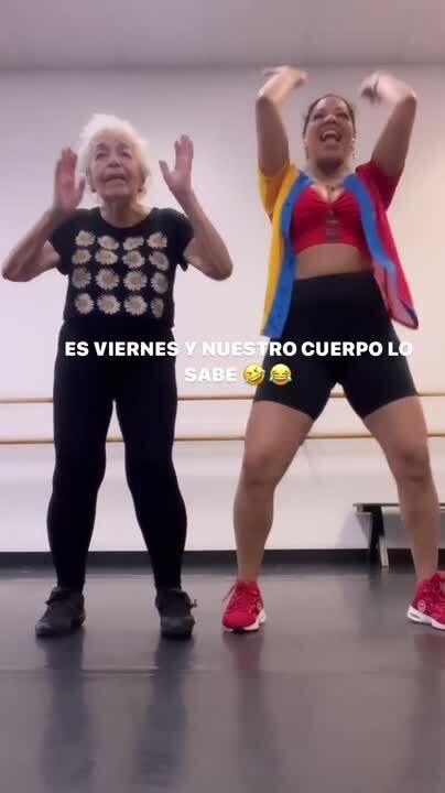 96 Year Old Woman Dances With Zumba Instructor - video Dailymotion