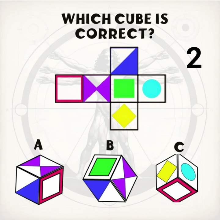 Can You Solve This Tricky Cube Puzzle? Only Geniuses Can Find the Correct Fold - video Dailymotion